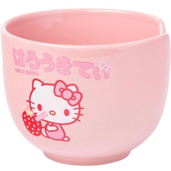 Sanrio | Dining | New Hello Kitty Ceramic Bowl With Chopsticks | Poshmark